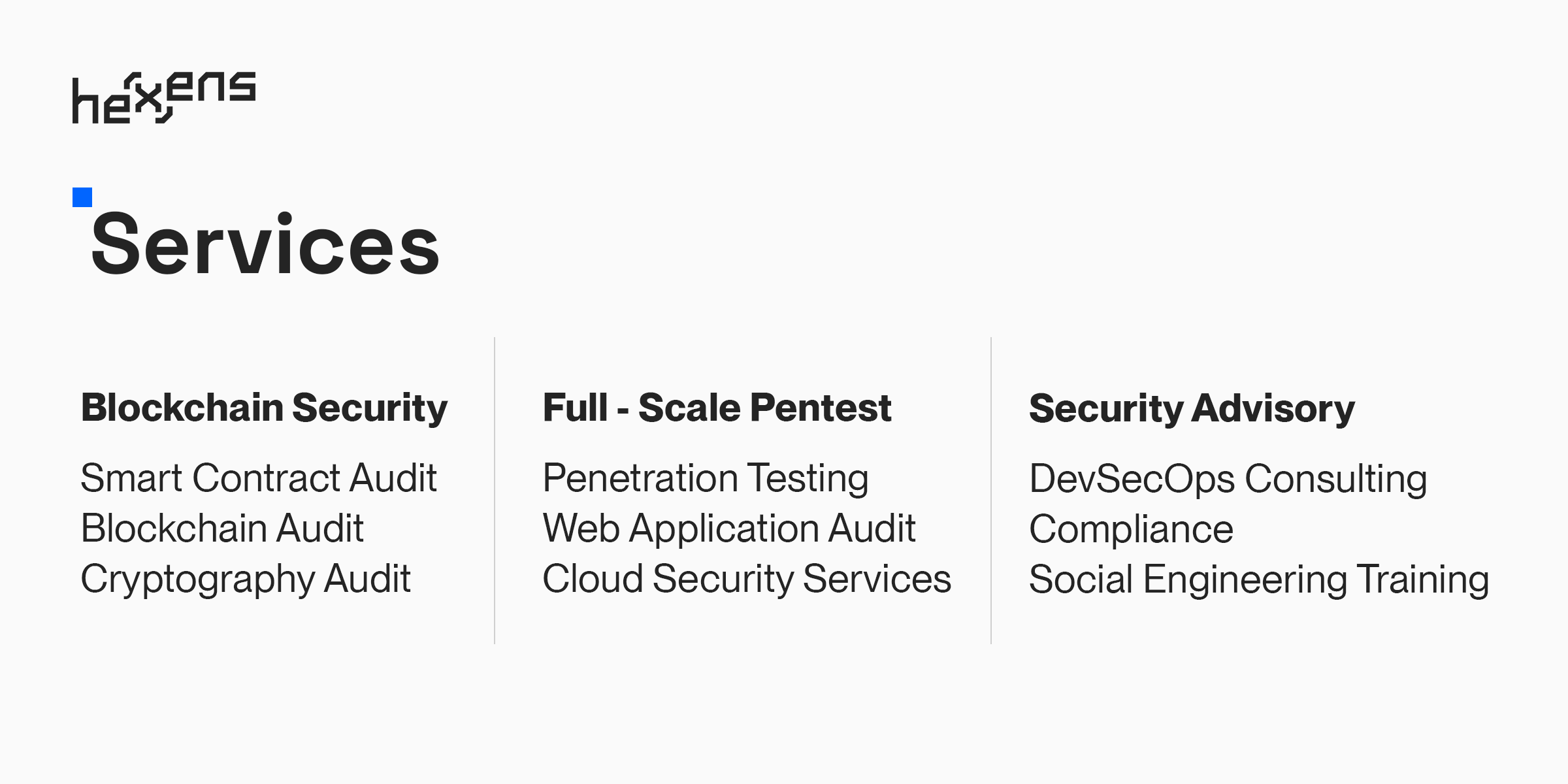 Hexens | Cybersecurity Services